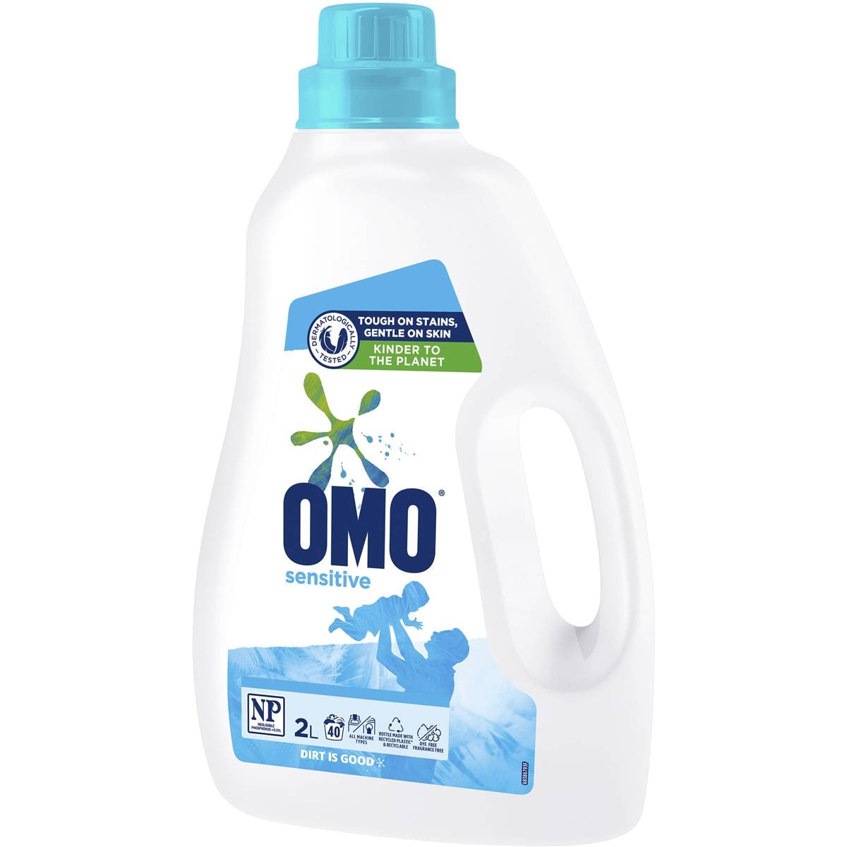 Omo Sensitive Laundry Liquid Detergent Front & Top Loader 2l | Woolworths