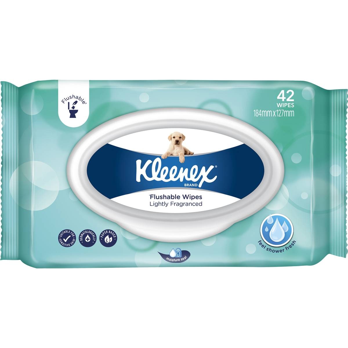 Kleenex Flushable Wipes Scented 42 Pack | Woolworths