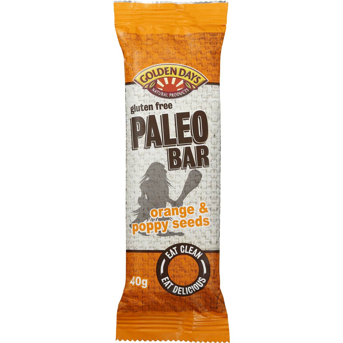 Golden Days Paleo Bar Orange Poppy Seed 40g Woolworths Golden Days Paleo Bar Orange Poppy Seed 40g Woolworths