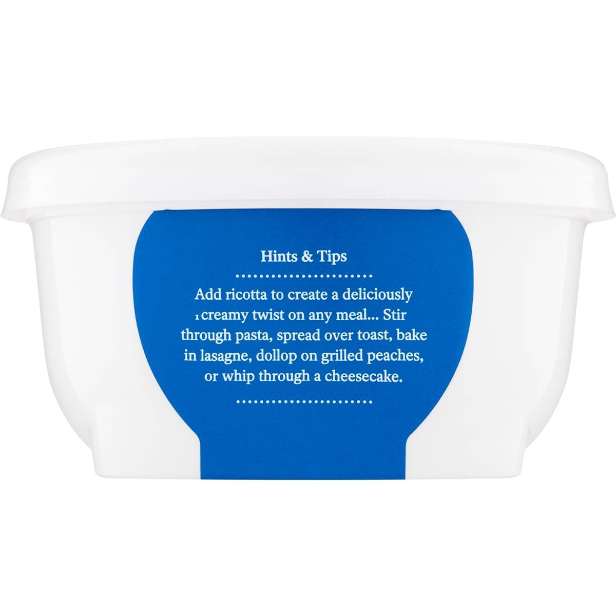 Woolworths Ricotta Light Cheese 375g | Woolworths