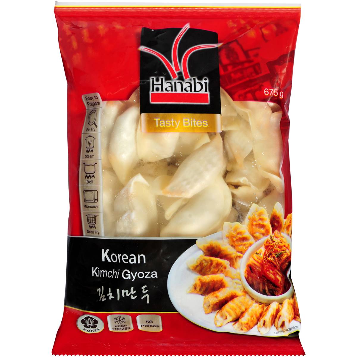 Hanabi Korean Kimchi Gyoza Kimchi Gyoza 675g | Woolworths