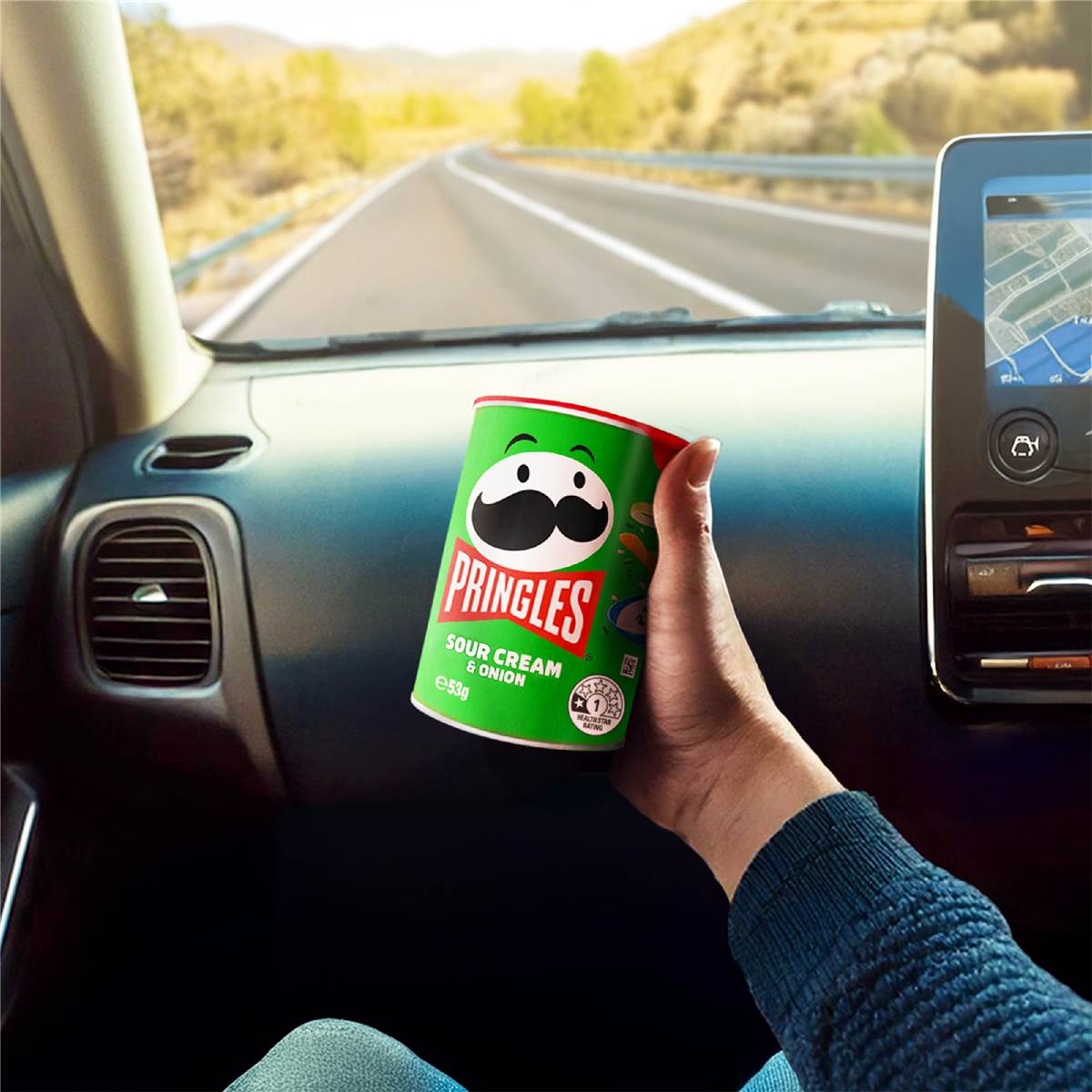 Pringles Sour Cream & Onion Potato Chips 53g | Woolworths