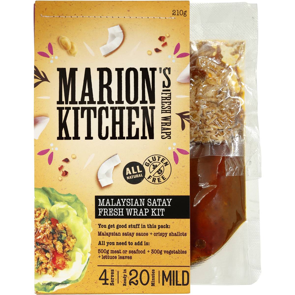 Marion's Kitchen Malaysian Satay Wrap Kit 210g | Woolworths