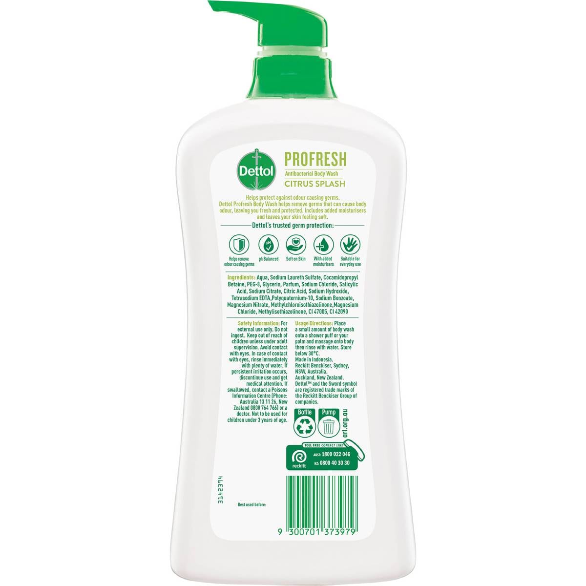 Dettol Profresh Shower Gel Body Wash Lemon And Lime 950ml | Woolworths