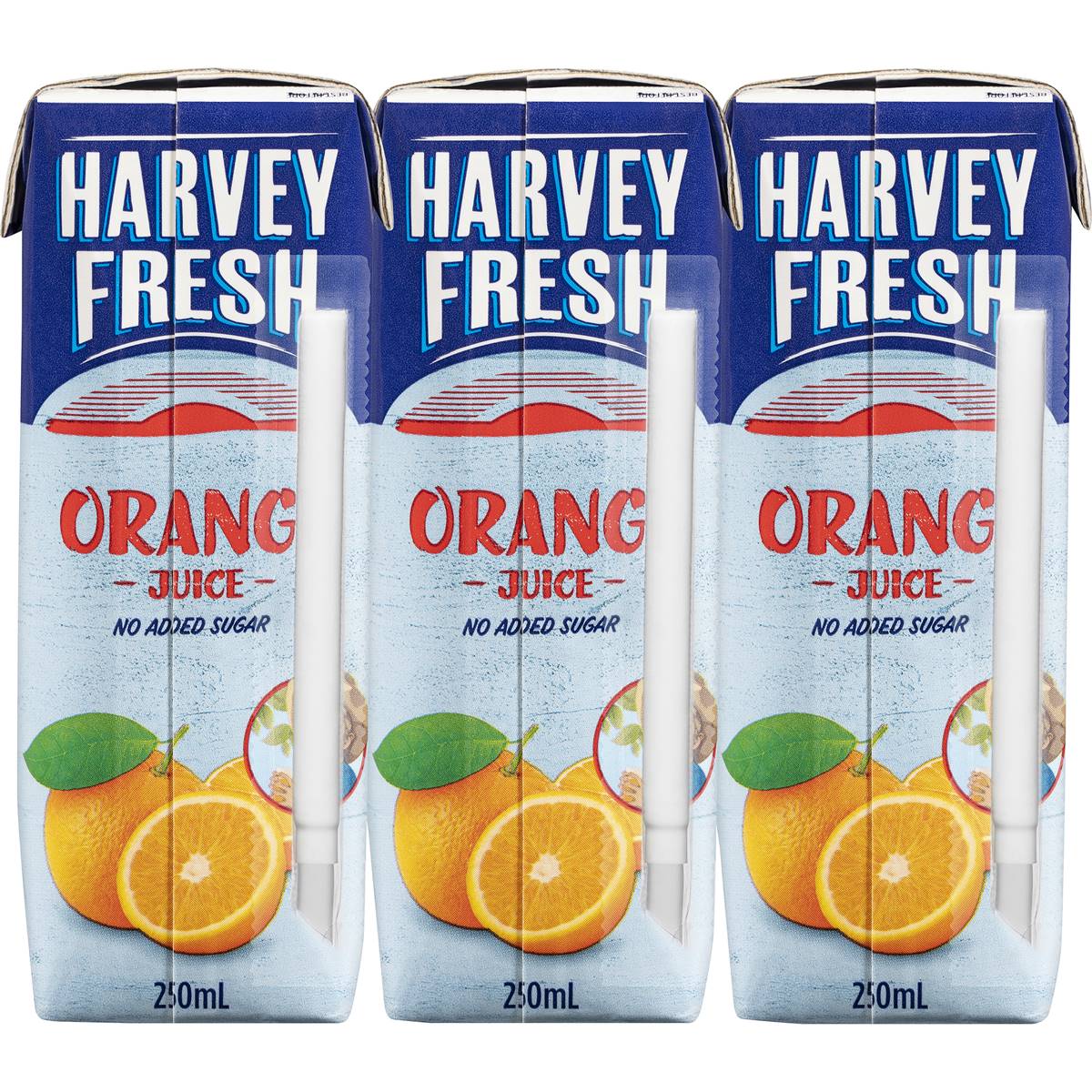 Harvey Fresh Orange Juice 250ml X 6 Pack | Woolworths