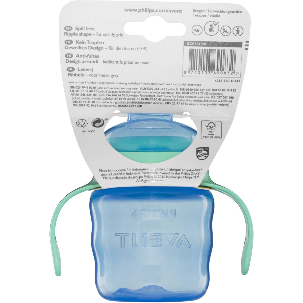 Philips Avent Cup With Handle 200ml Each | Woolworths