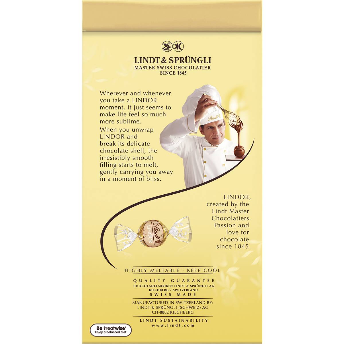 Lindt Lindor Cheesecake Chocolate Balls 123g | Woolworths