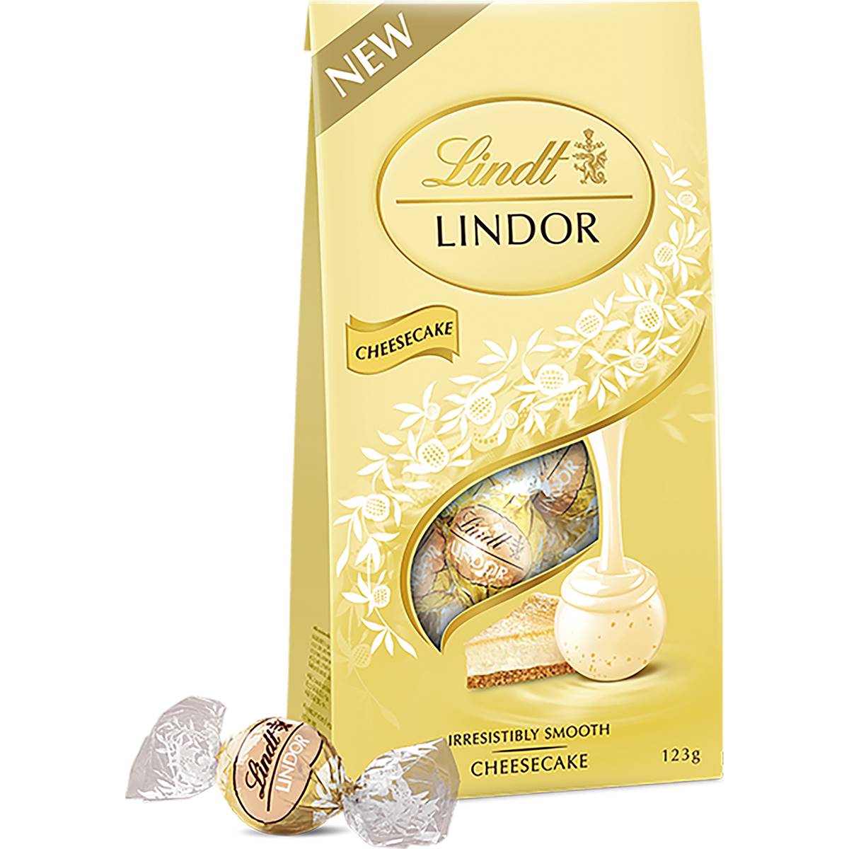Lindt Lindor Cheesecake Chocolate Balls 123g | Woolworths