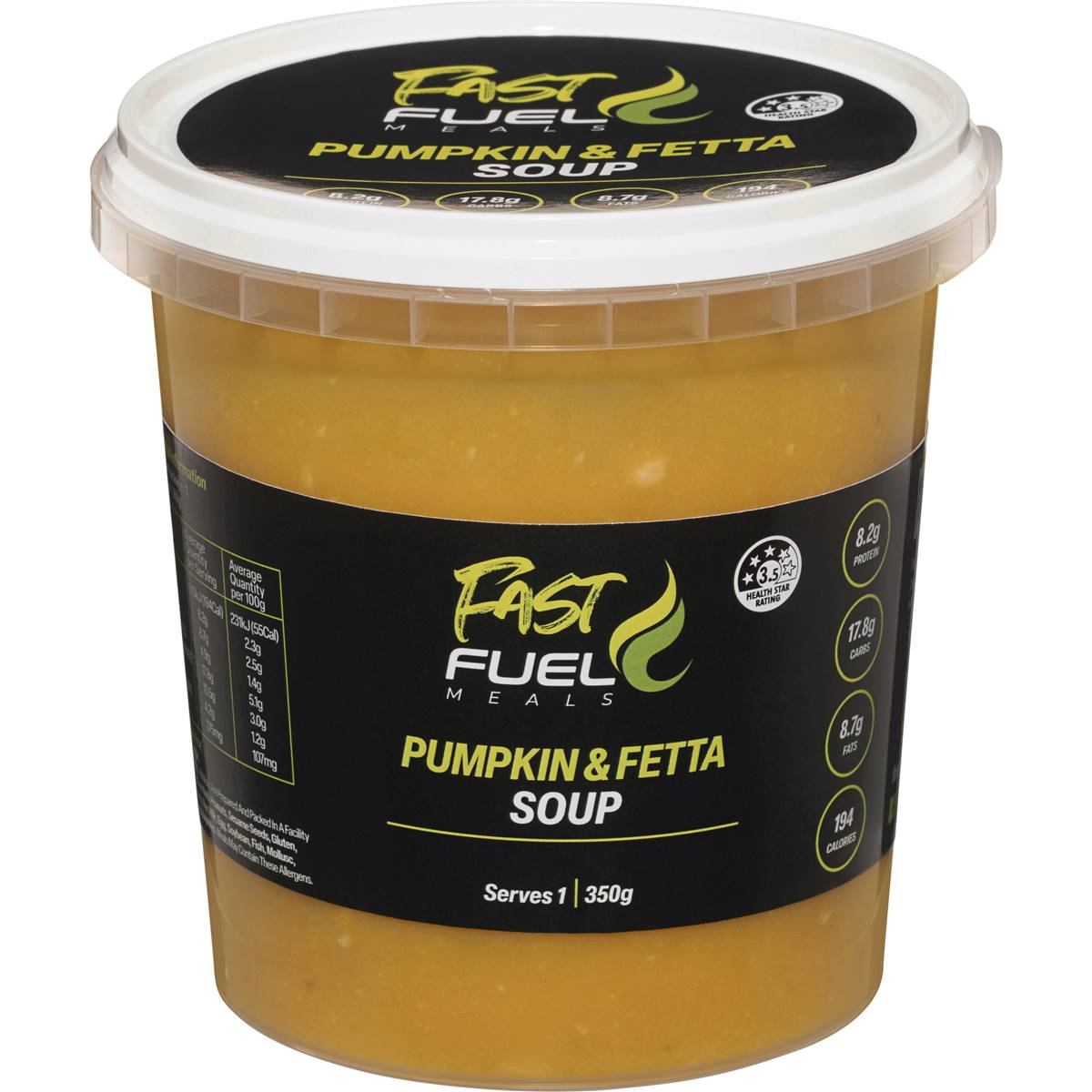 Fast Fuel Pumpkin & Fetta Soup 350g | Woolworths