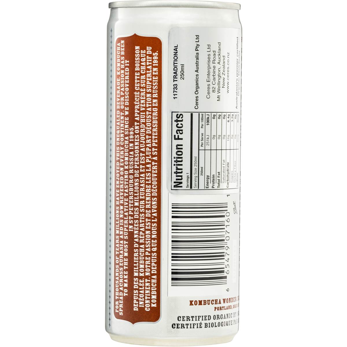 Kombucha Wonder Drink Traditional 250ml | Woolworths