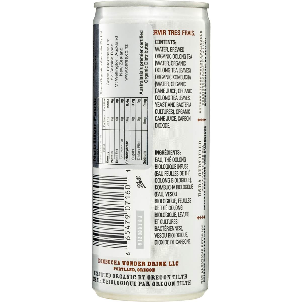 Kombucha Wonder Drink Traditional 250ml | Woolworths