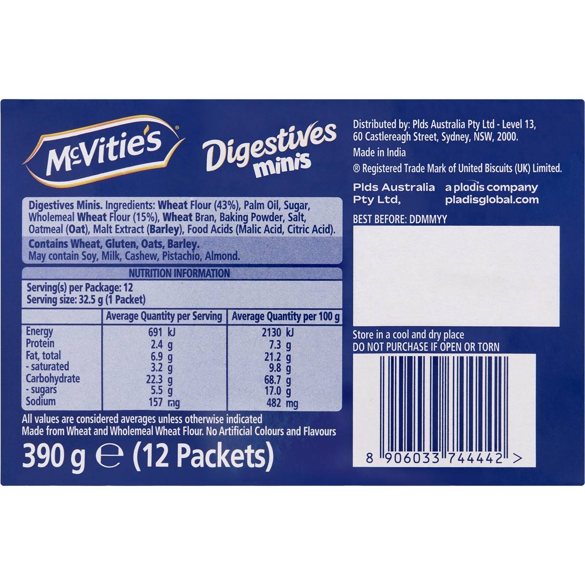 Mcvitie's Digestives Minis Biscuits Multipack 12 Pack | Woolworths