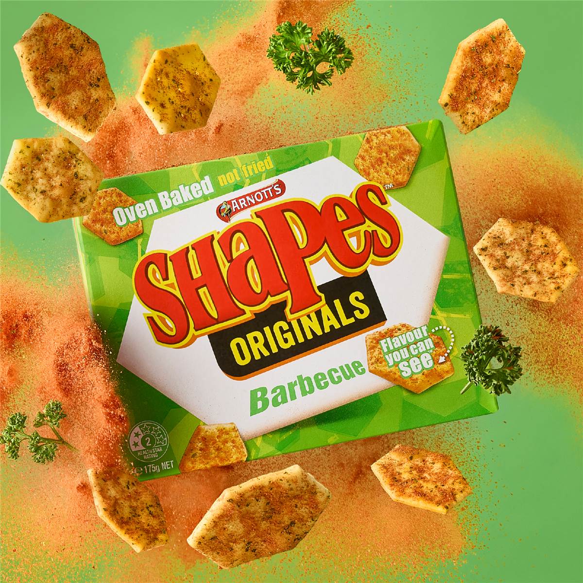 Arnott's Shapes Barbecue Cracker Biscuits 175g | Woolworths