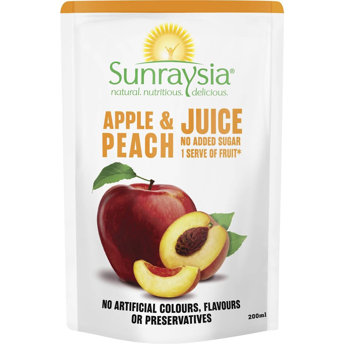 Sunraysia Apple & Peach Juice 200ml | Woolworths