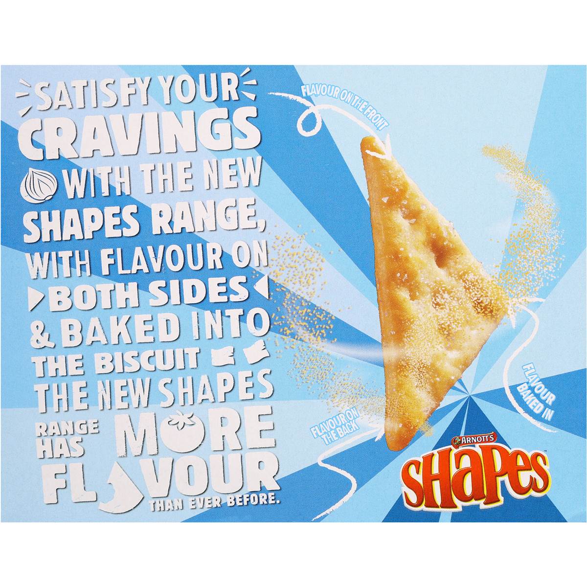 Arnott's Shapes Salt And Vinegar 175g | Woolworths