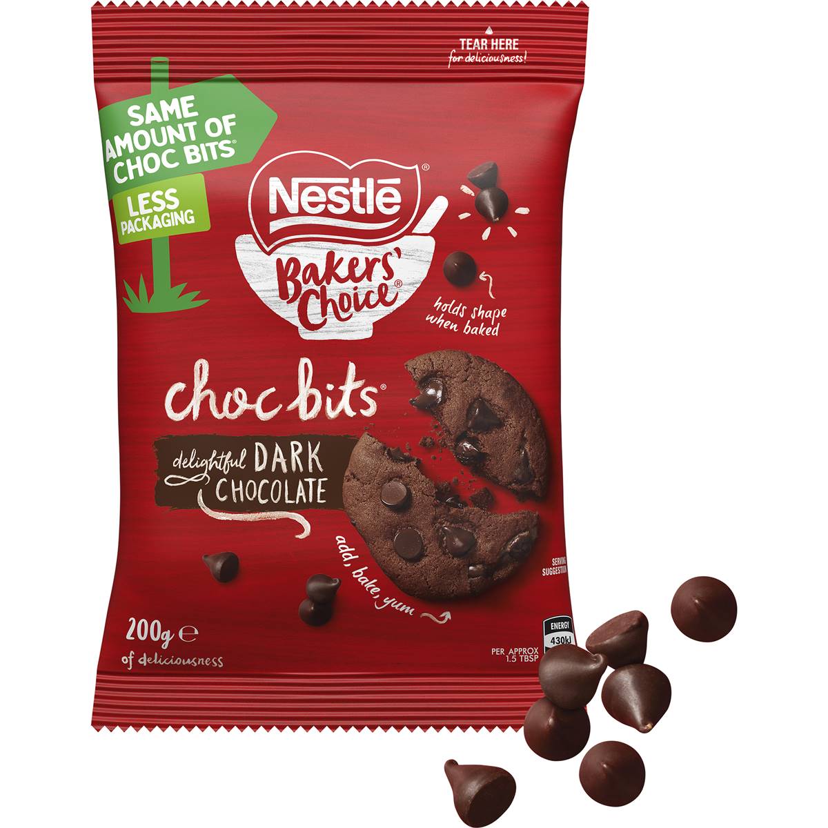 Nestle Bakers' Choice Dark Choc Bits 200g | Woolworths