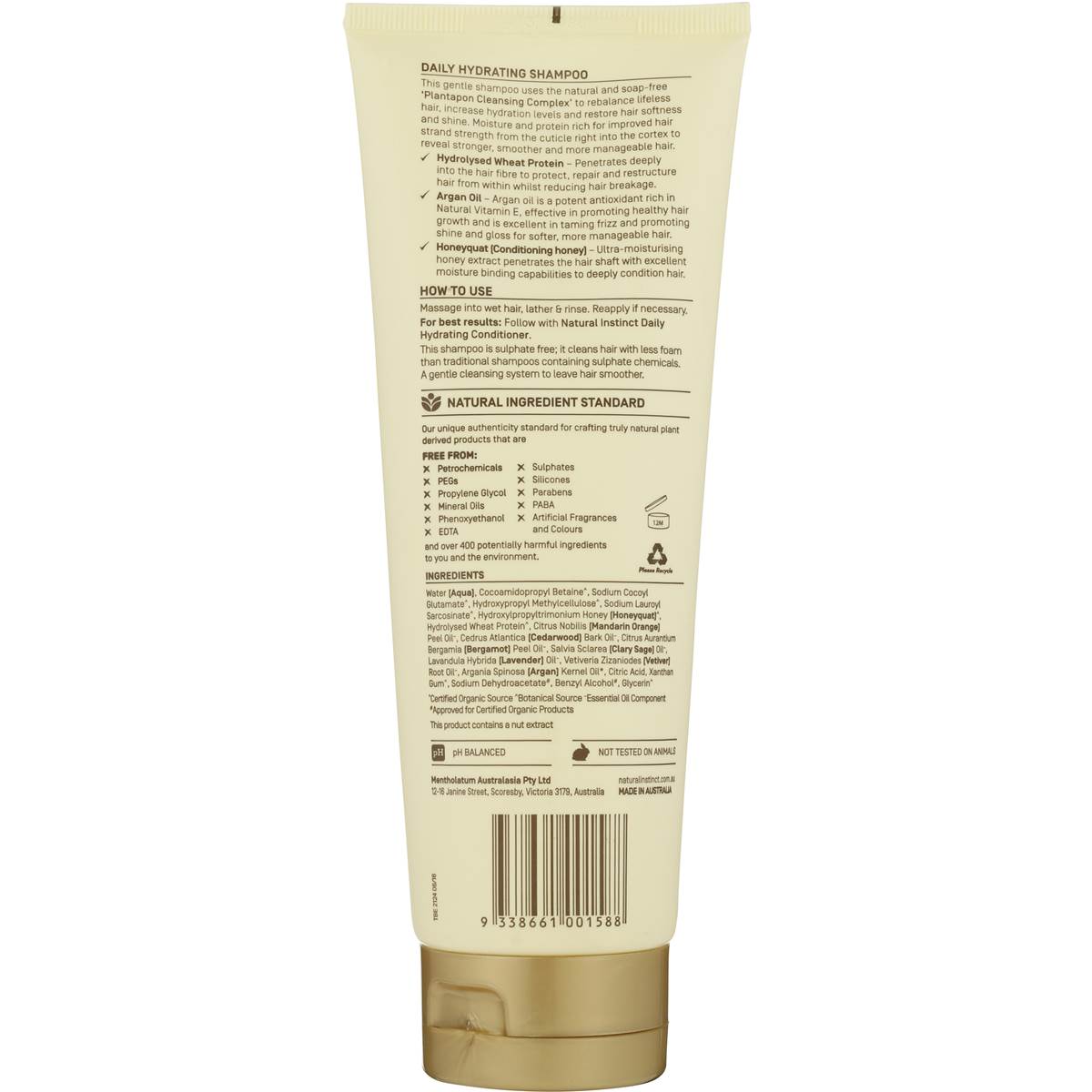 Natural Instinct Shampoo Daily Hydrating 250ml | Woolworths