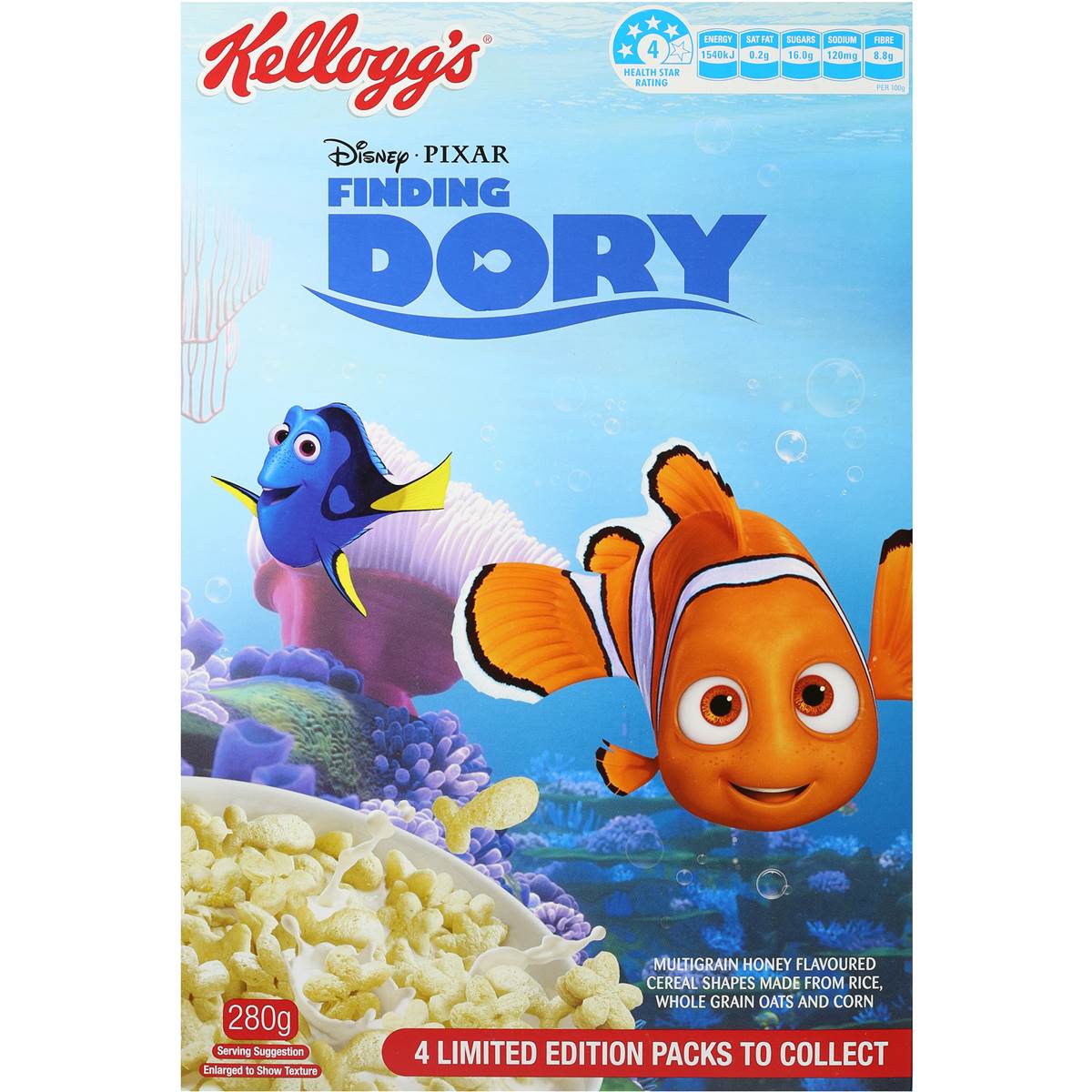 Kellogg's Cereal Finding Dory 280g | Woolworths