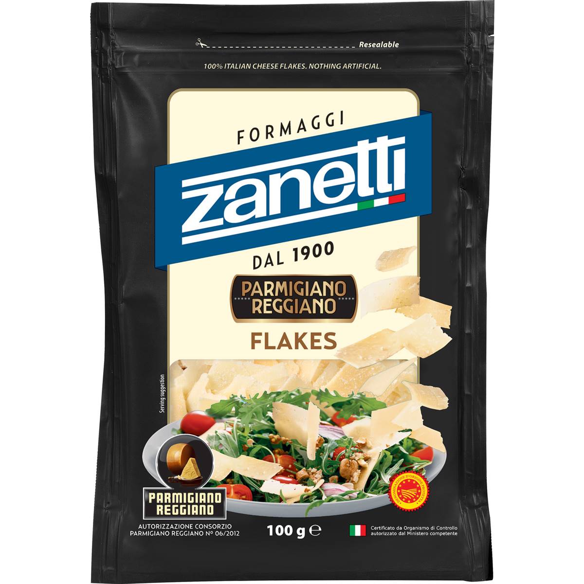 Zanetti Parmigiano Reggiano Flakes Cheese 100g | Woolworths