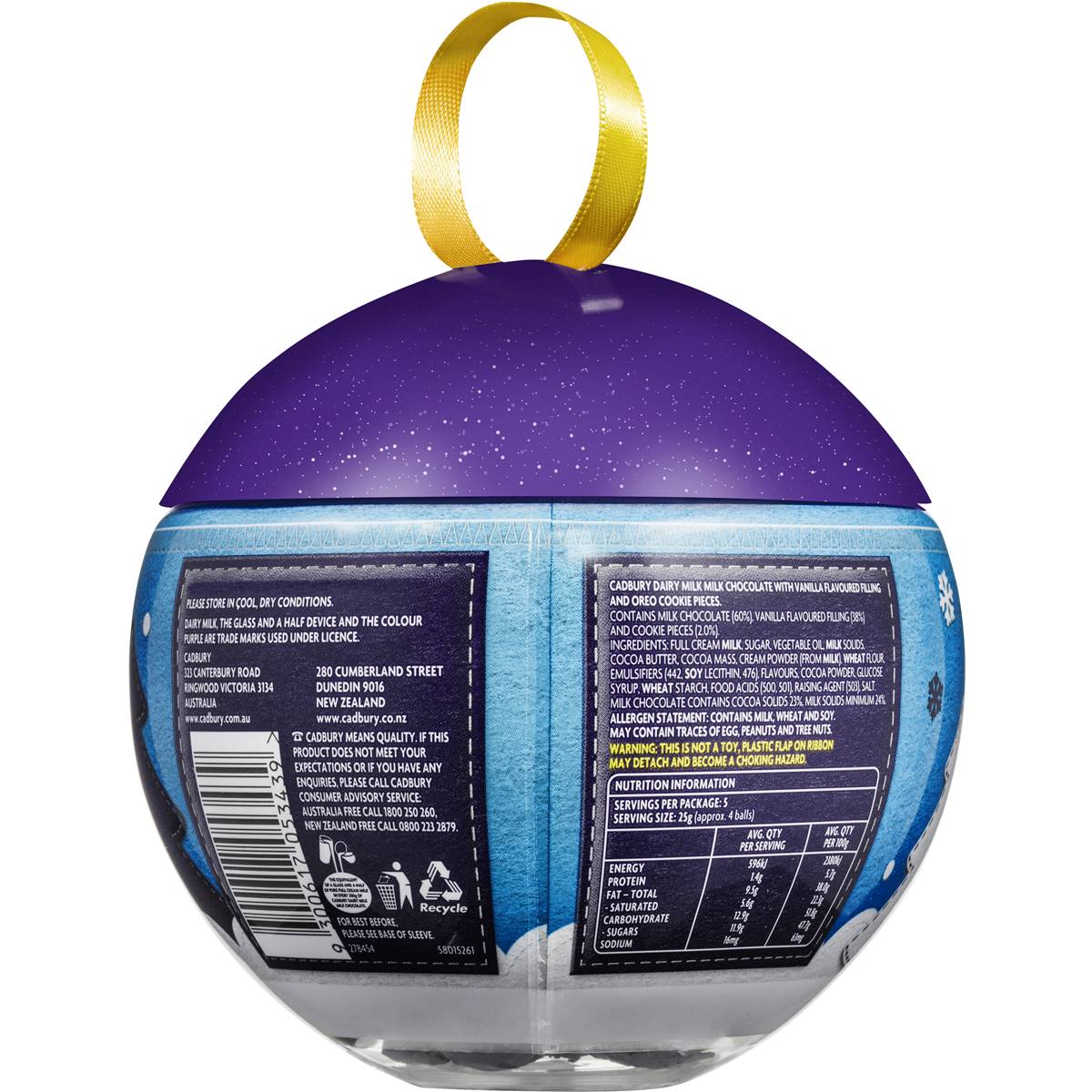 Cadbury Oreo Bauble 126g | Woolworths