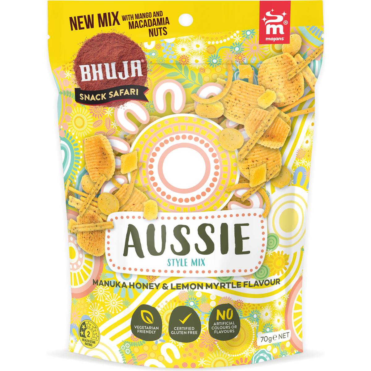 Bhuja Aussie Style Mix Manuka Honey & Lemon Myrtle 70g | Woolworths