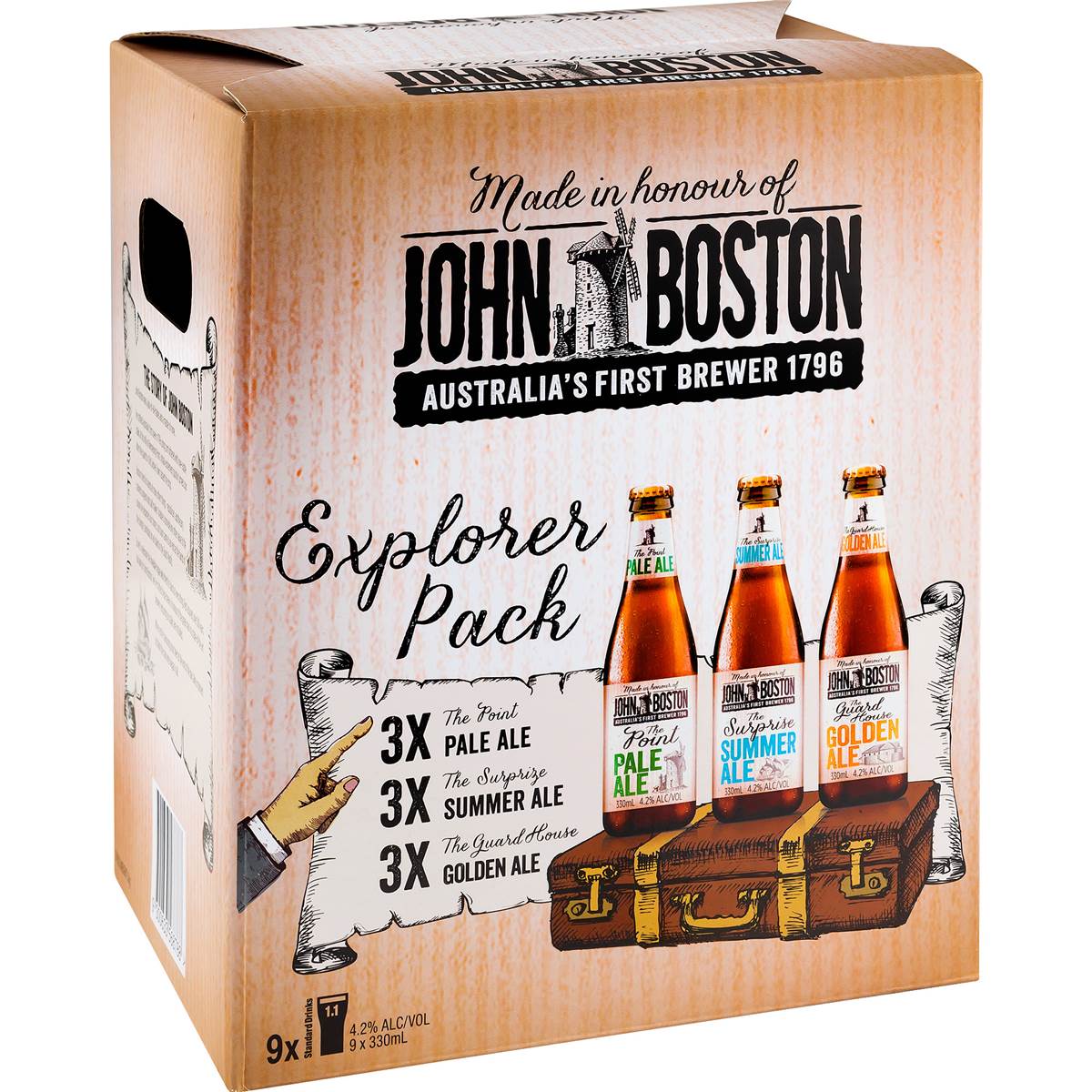 John Boston Beer Collection 9pk | Woolworths