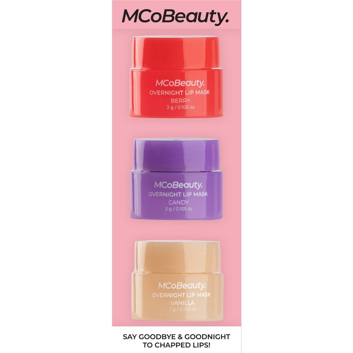 Mcobeauty Overnight Lip Mask Deluxe 3 Pack | Woolworths