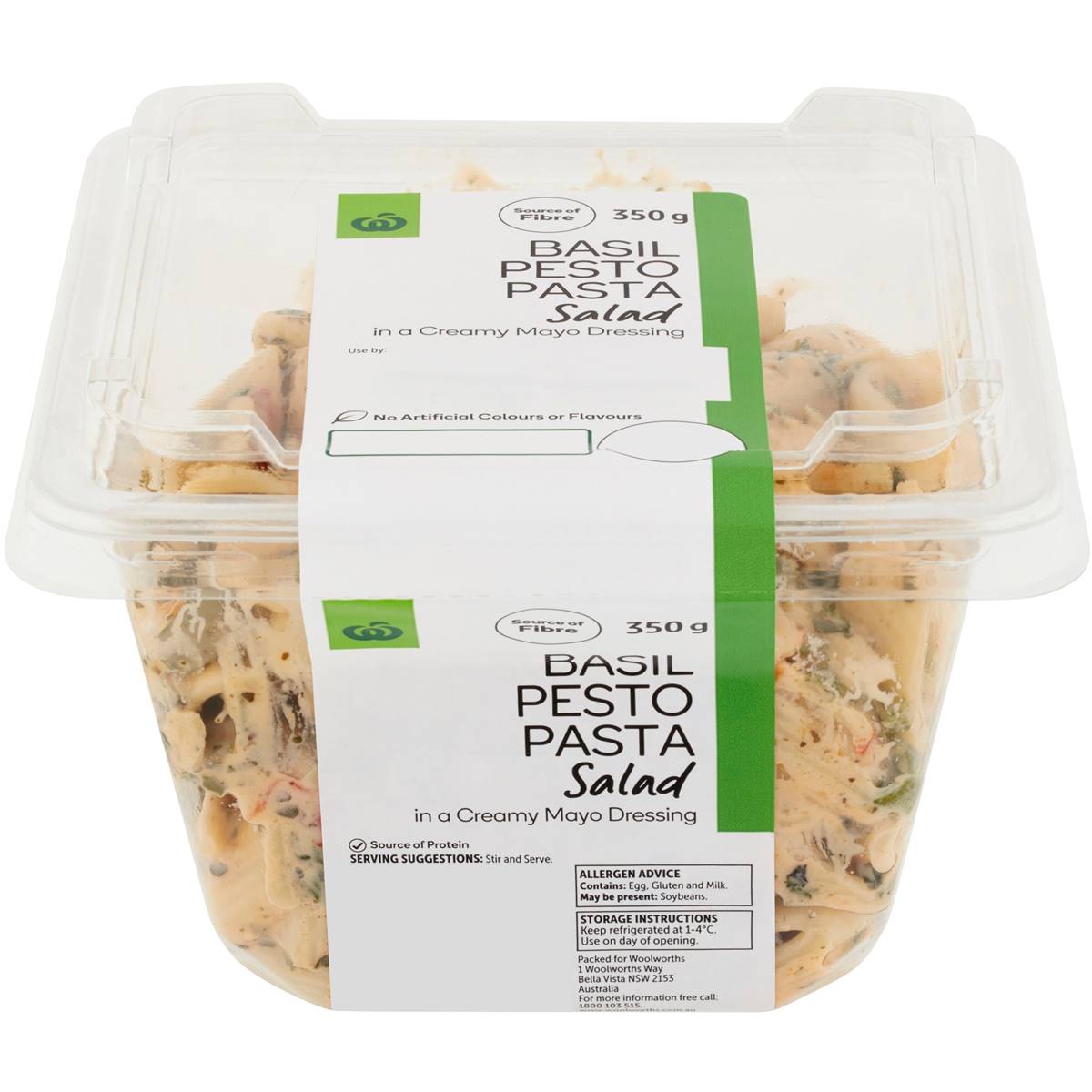 Woolworths Basil Pesto Pasta Salad 350g | Woolworths
