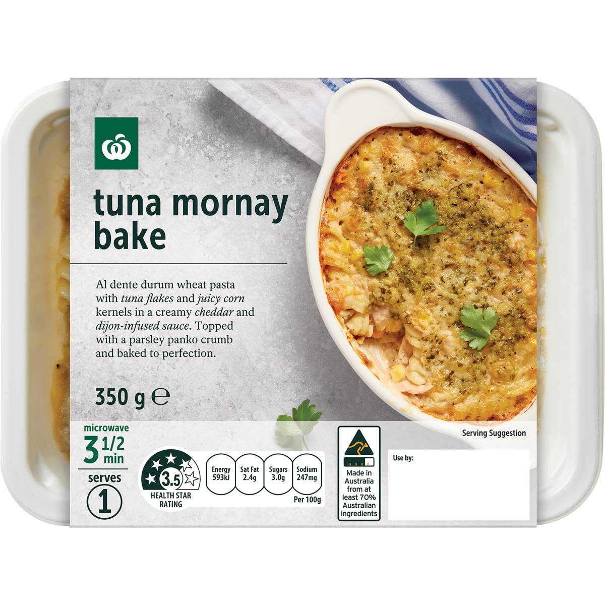 Woolworths Tuna Mornay Bake 350g | Woolworths