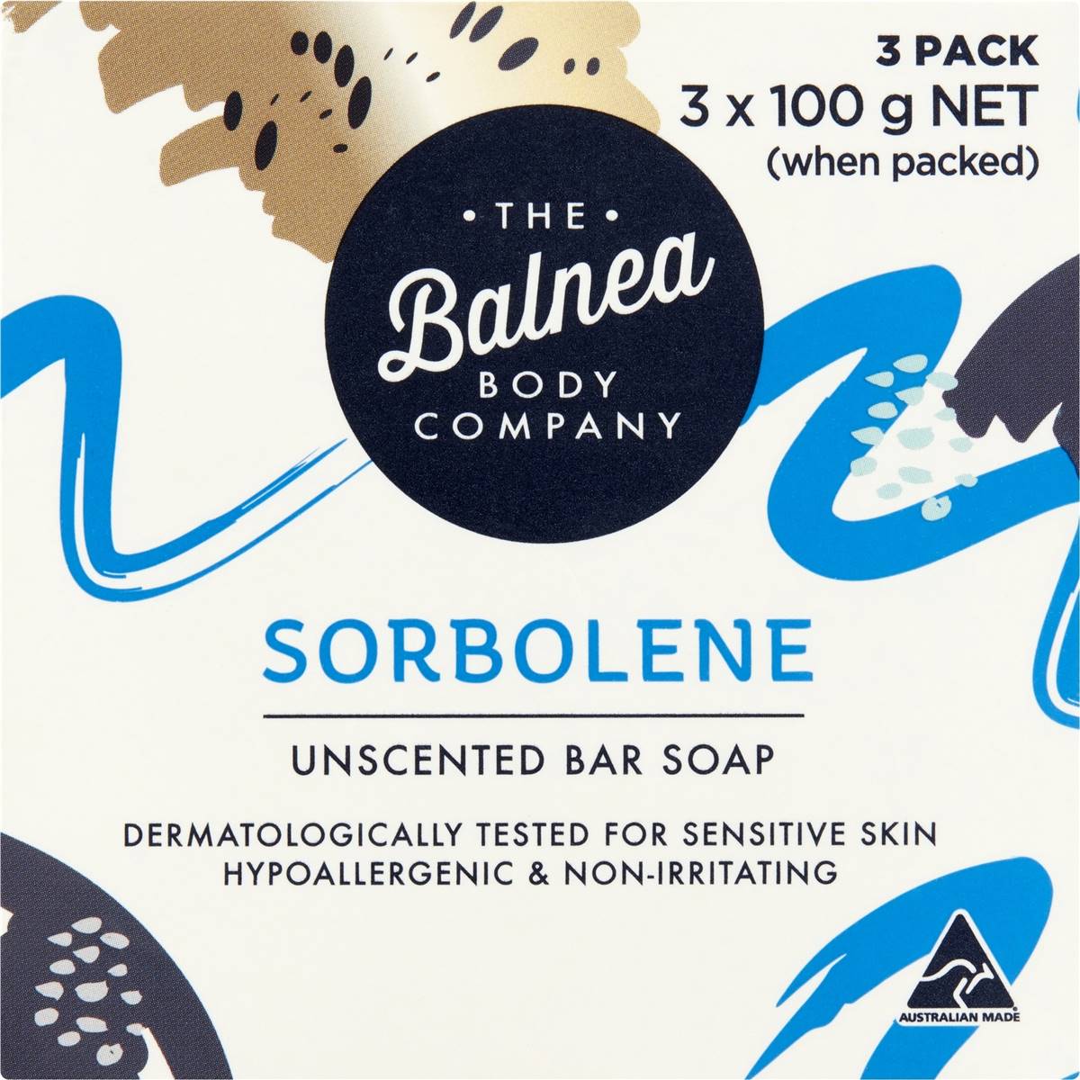 Balnea Sorbolene Unscented Soap 3x100g | Woolworths