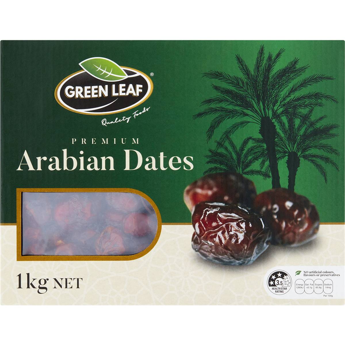 Green Leaf Arabian Dates 1kg | Woolworths