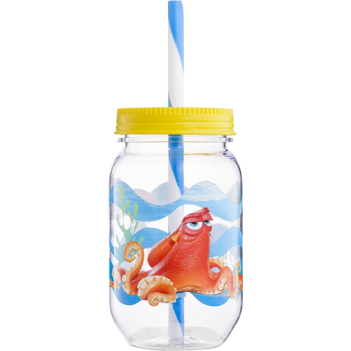 Zak Finding Dory Yellow Mason Jar With Yellow Lid Each | Woolworths