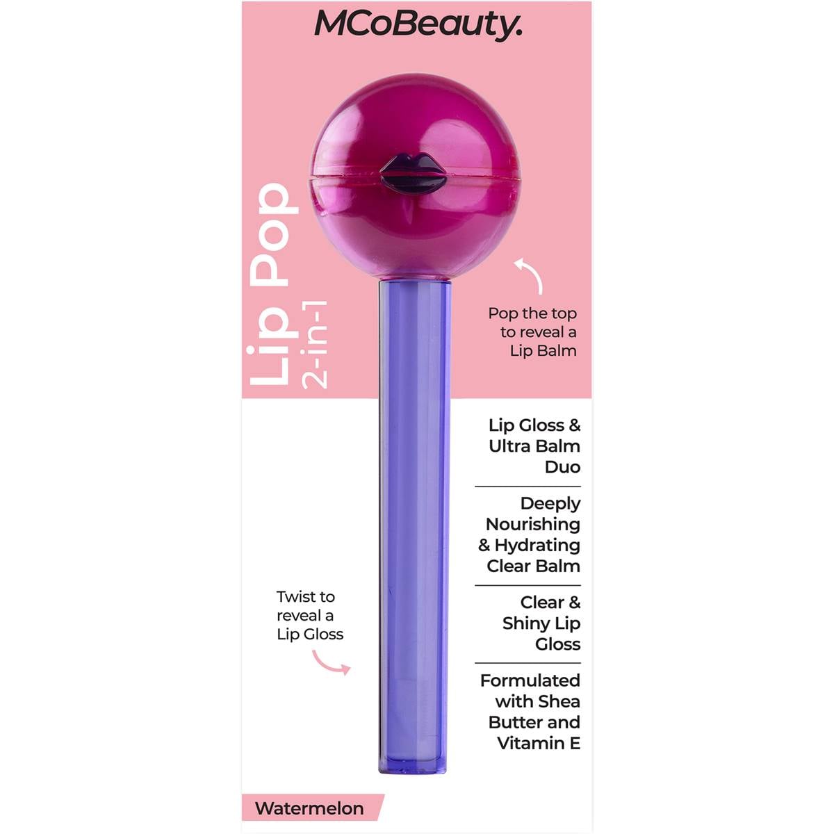 Mcobeauty Lip Pop 2-in-1 Lip Gloss Balm Watermelon 1.8ml | Woolworths