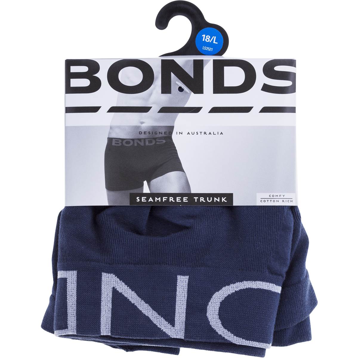 Bonds Underwear Mens Seamfree Trunk Large Each | Woolworths