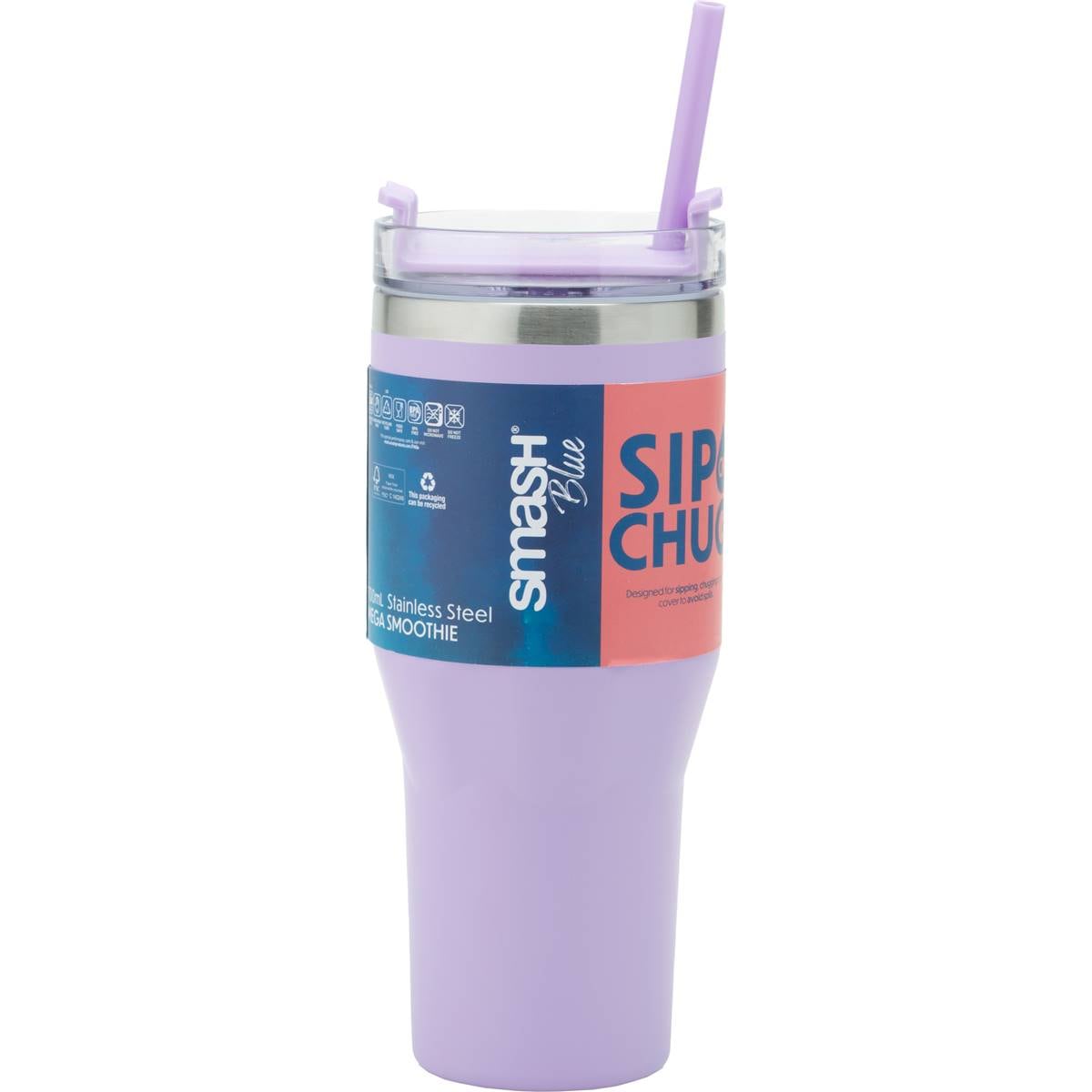 Smash Double Wall Stainless Steel Mega Smoothie Travel Mug 700ml ...