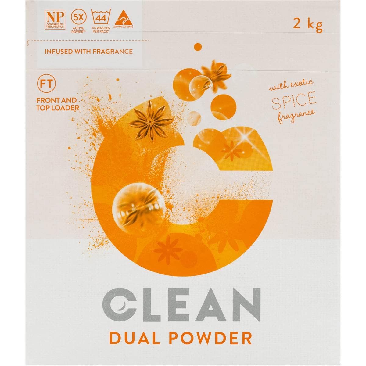 Clean Laundry Powder Spice 2kg | Woolworths