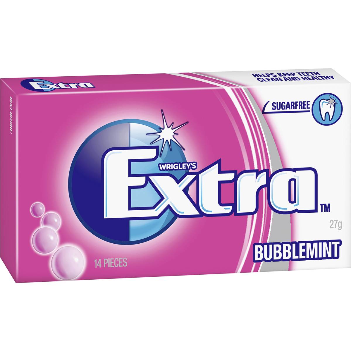 Extra Bubblemint 14pc 27g | Woolworths