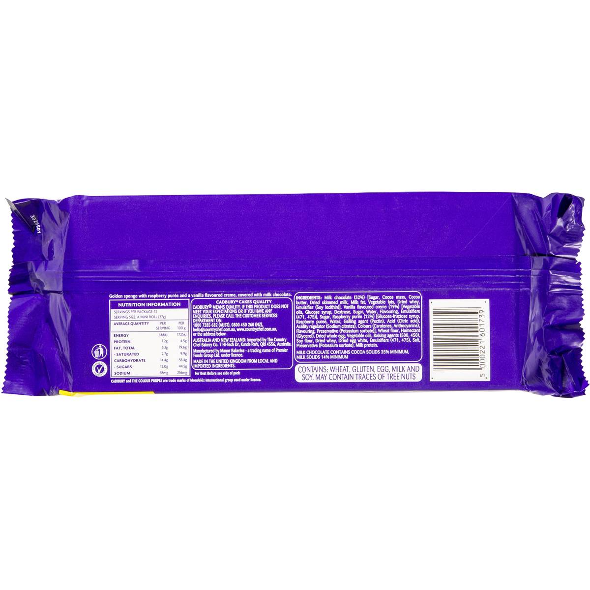 Cadbury Raspberry Mini Rolls 12 Pack | Woolworths
