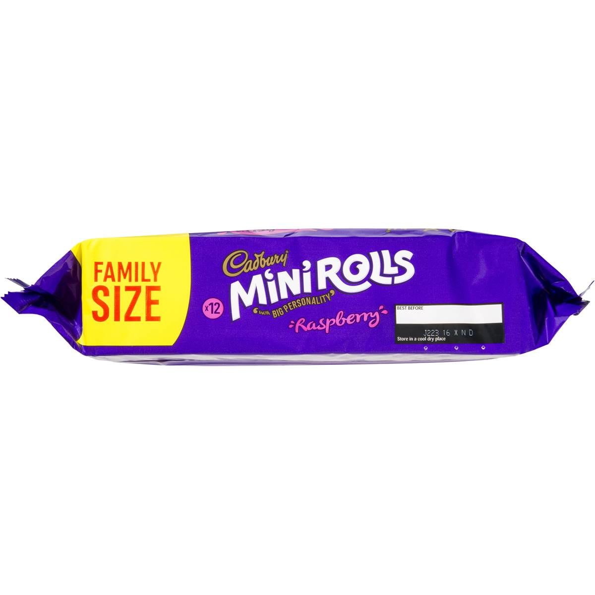Cadbury Raspberry Mini Rolls 12 Pack | Woolworths