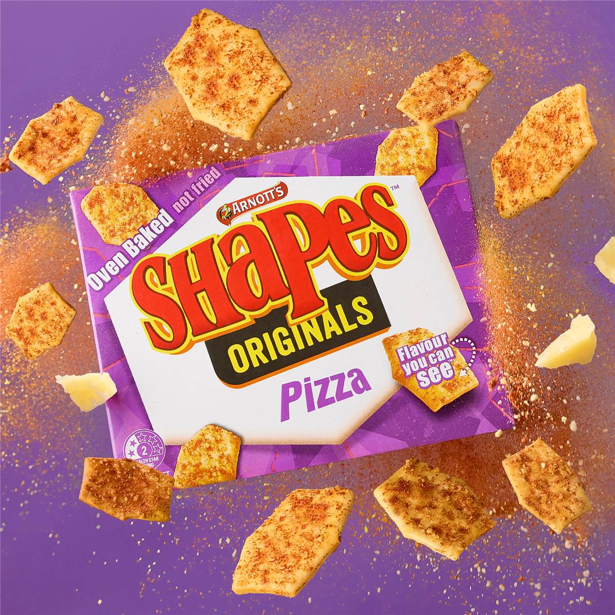 Arnott's Shapes Pizza Cracker Biscuits 190g | Woolworths