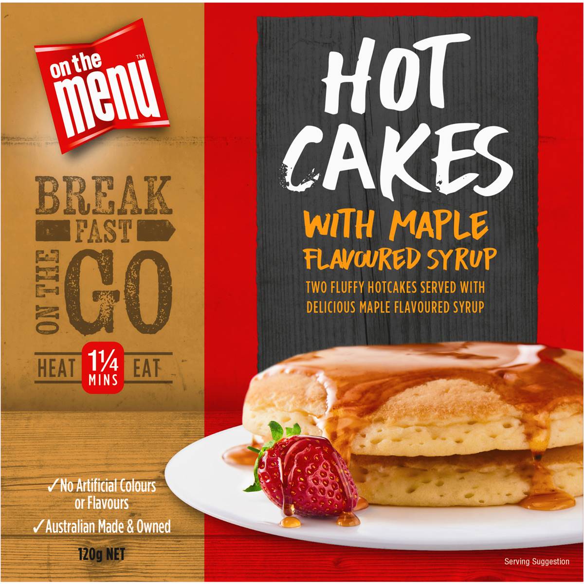 On The Menu Hotcakes Maple Syrup Frozen Meal 120g | Woolworths