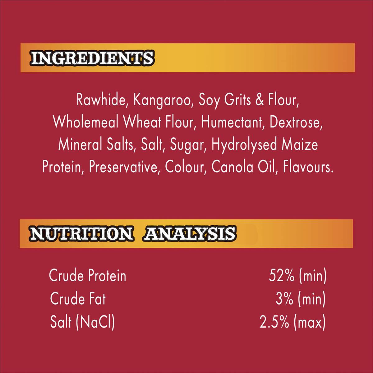 Lucky Dog Meaty Chew Mini Roo 5 Pack | Woolworths