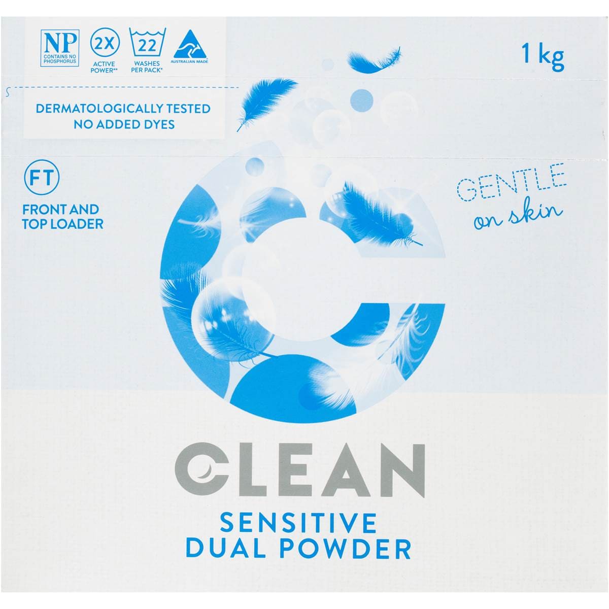 Clean Laundry Powder Sensitive 1kg | Woolworths