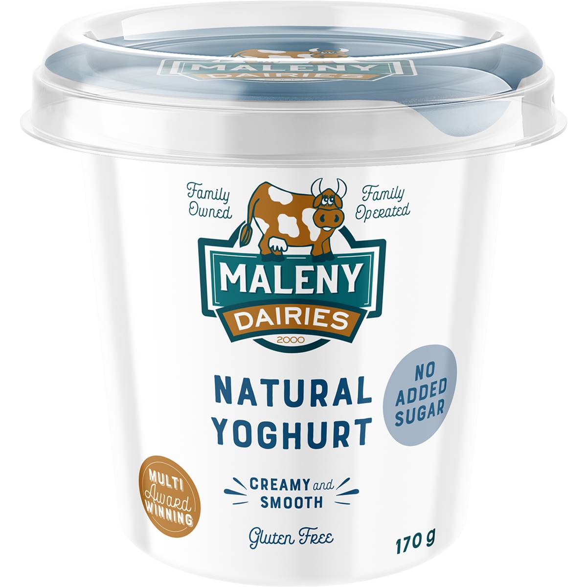 Maleny Dairies Natural Yoghurt 170g | Woolworths
