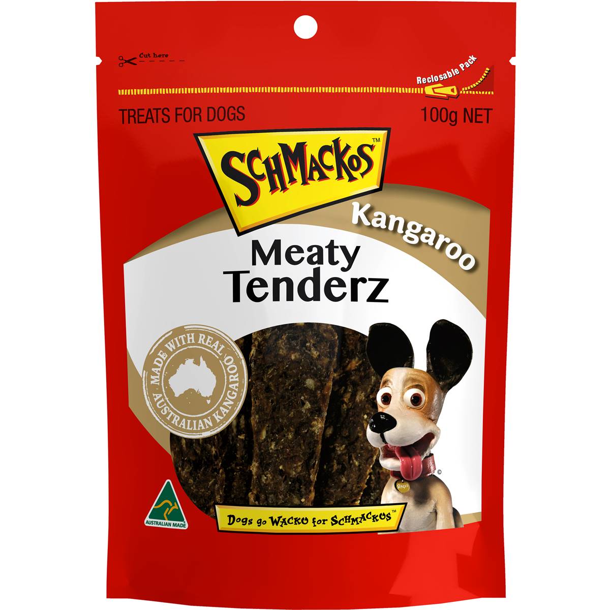 Schmackos Meaty Tenderz Kangaroo Dog Treats 100g | Woolworths
