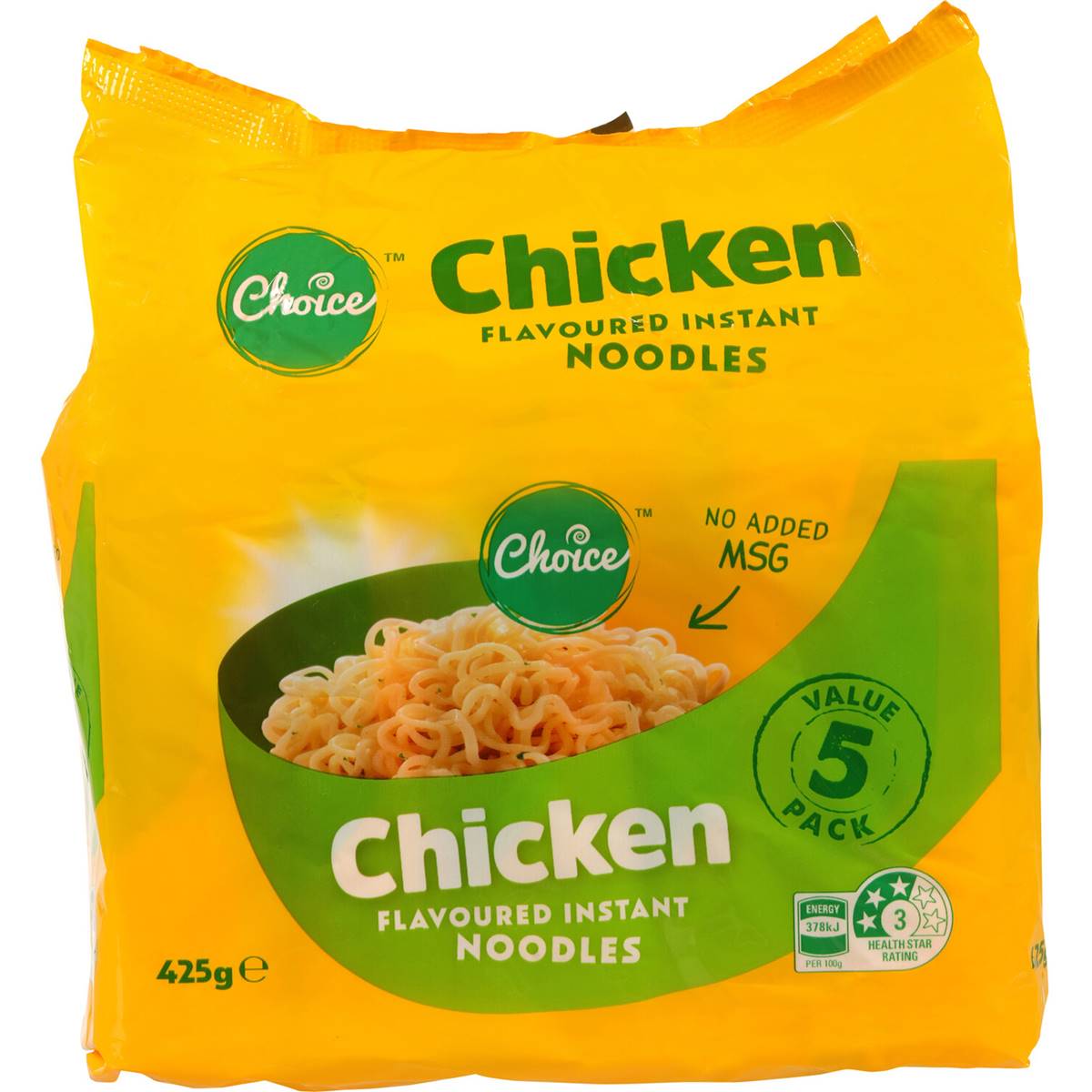 Choice Chicken Instant Noodles 85g X5 Pack | Woolworths