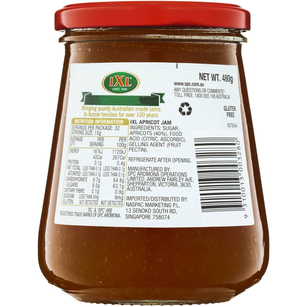 Ixl Apricot Jam 480g | Woolworths