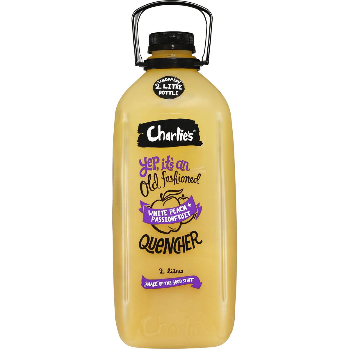 Charlies Old Fashioned Quencher White Peach & Passionfruit Bottle 1.5l ...