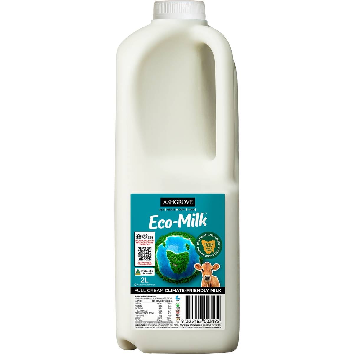 Ashgrove Eco-milk Full Cream 2l | Woolworths