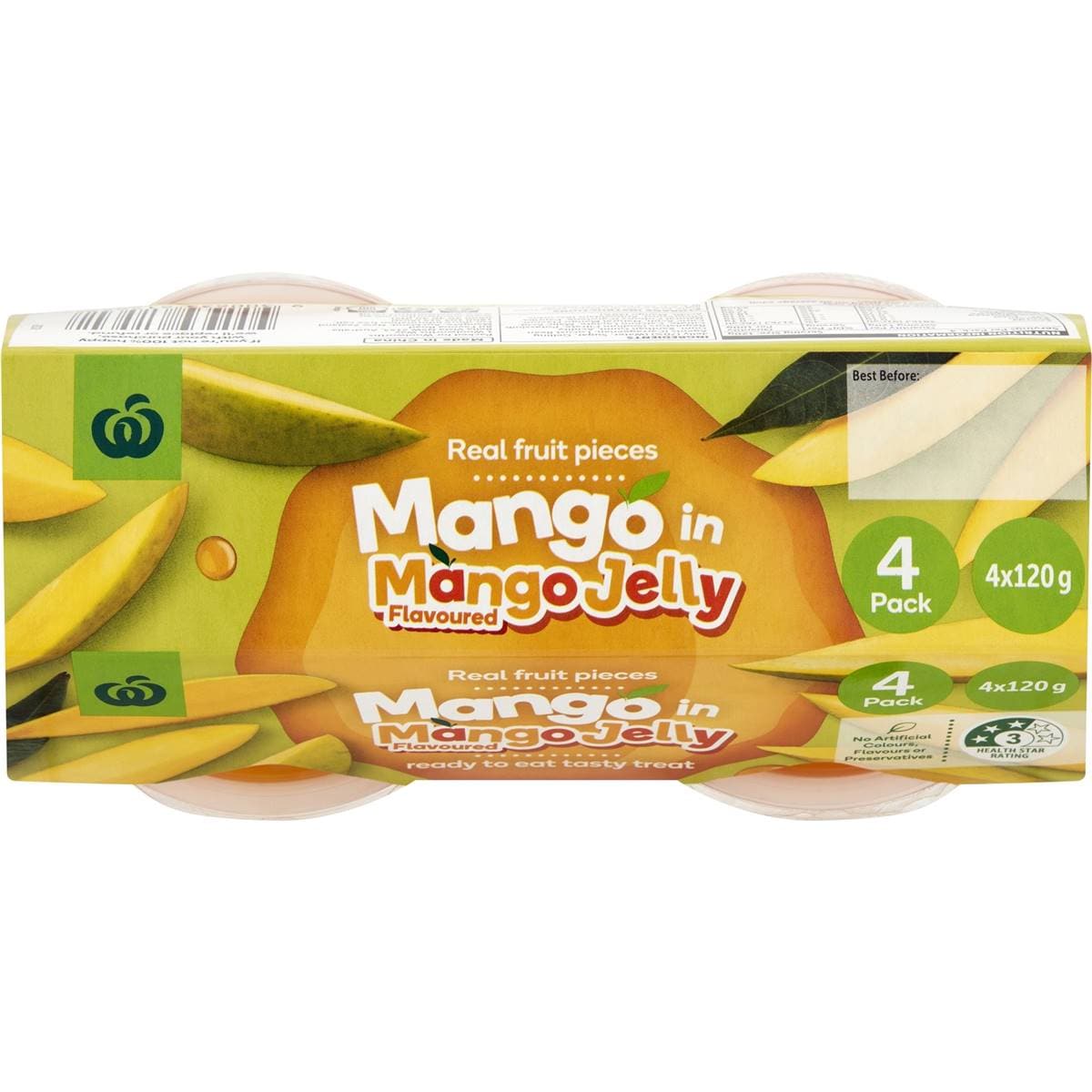 Woolworths Mango In Mango Jelly 4 Pack | Woolworths